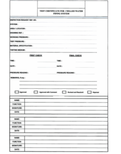 Chilled Water Pipe Installation & Testing Method of Statement - Project ...